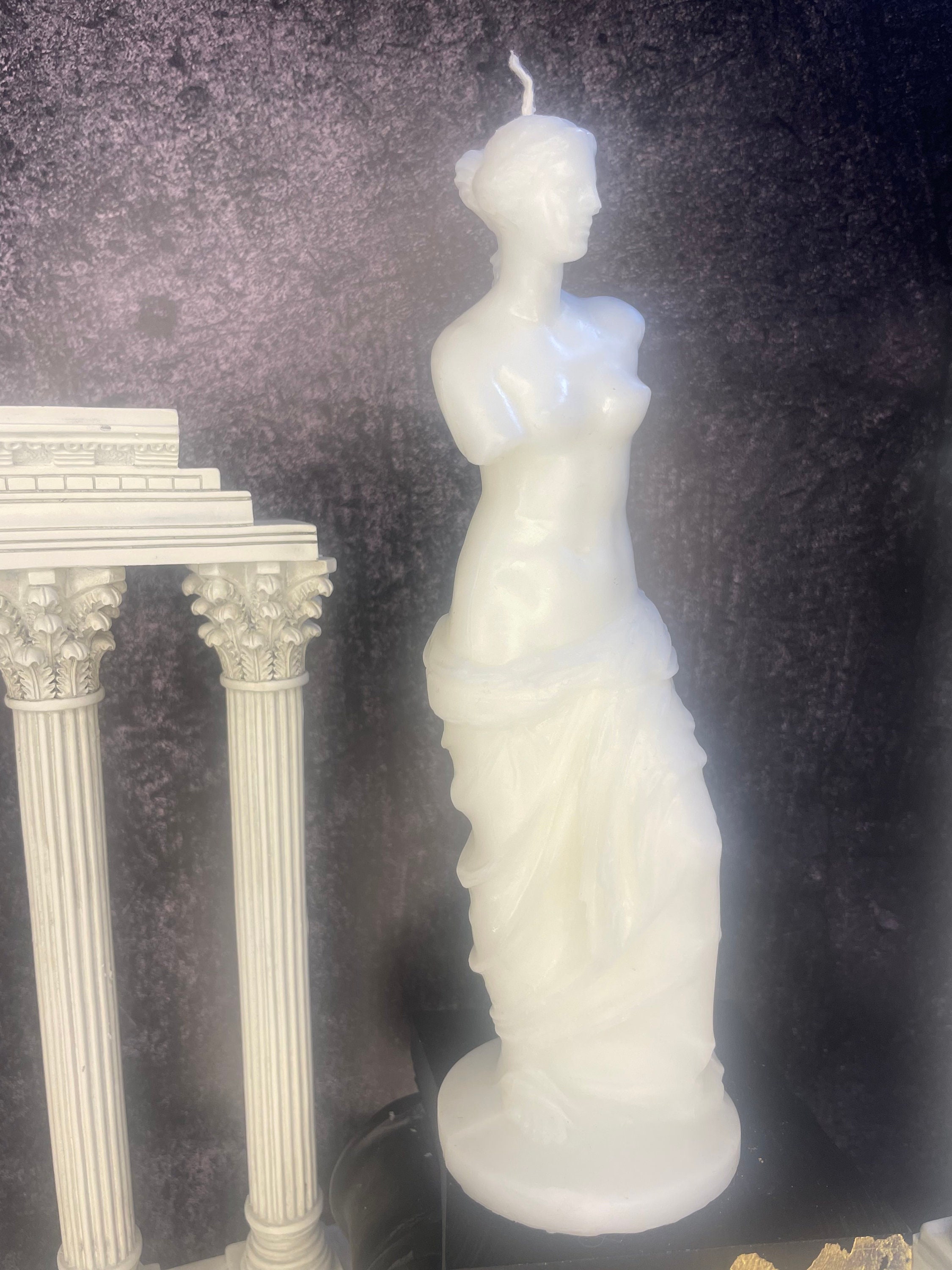 Greek and Roman Gods and Goddesses Sculpural Candle, Handmade Art Style ...