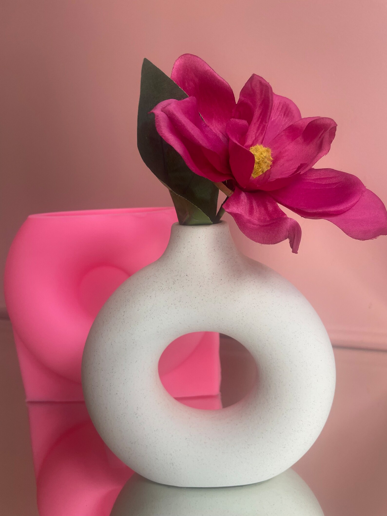 Large Circular Hollow Doughnut Silicone Mold for Ceramic Vase, Nordic ...