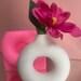 Large Circular Hollow Doughnut Silicone Mold for Ceramic Vase, Nordic ...