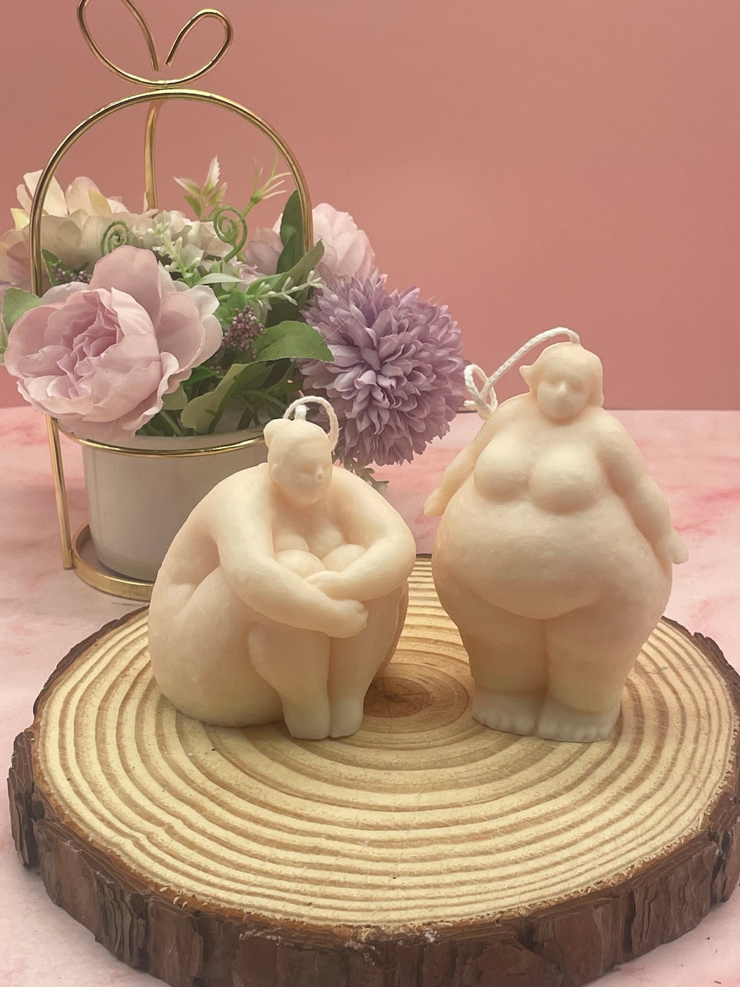Chubby Female Body Soy Candle, Aesthetic Candle, Art Décor, Art Style ...