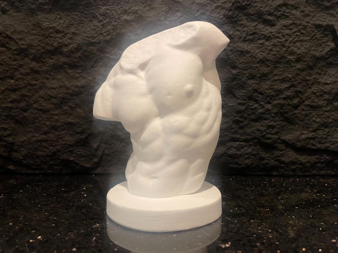 Sketch Art Model Gaddi Torso Plaster Cast Art Reference, Still Life Torso Model Sketch Statue ...