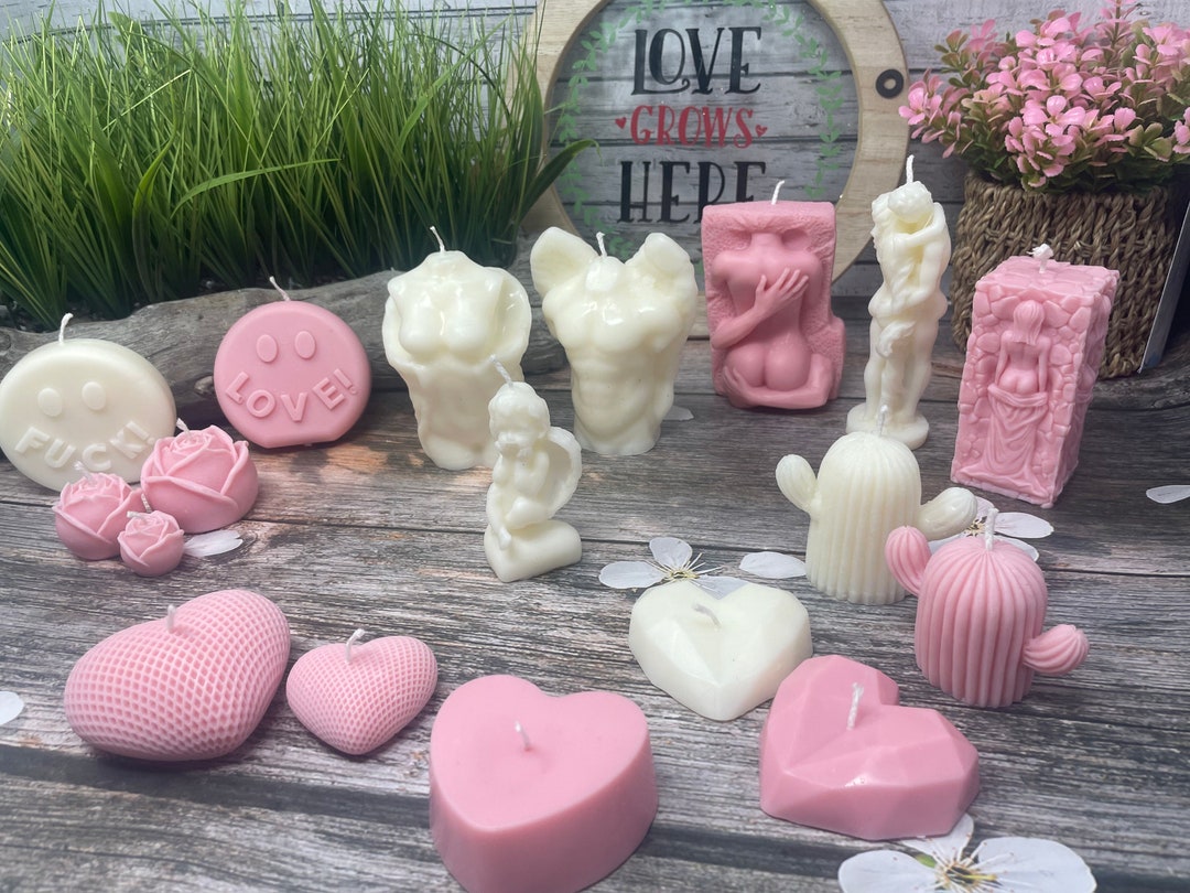 Love Candles, Cupid, Hugging Couple Soy Candle, Lovers, Aesthetic ...