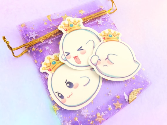 King Boo Glossy Vinyl Sticker Set - Etsy