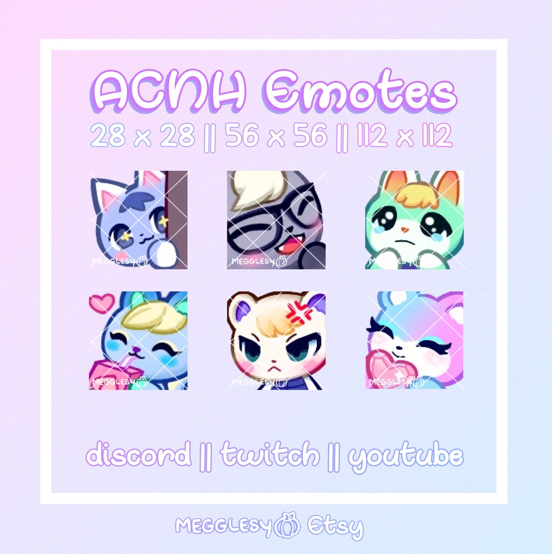 ACNH Emotes || Rosie, Raymond, Marshal, Judy, Ione, Sasha (digital ...