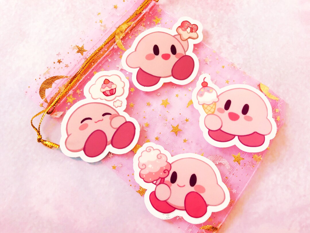 Kirby Sweets || 1.5" Vinyl Sticker Pack || Waterproof Stickers - Etsy