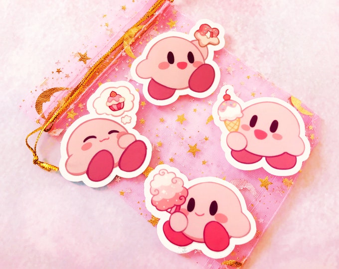 Kirby Vinyl Stickers - Etsy
