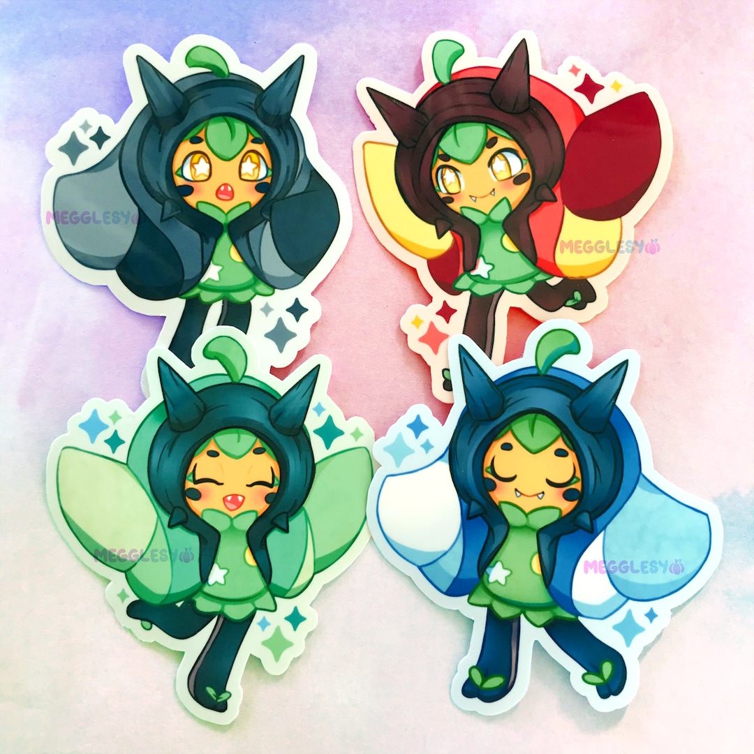 Ogerpon || 3" Glossy Vinyl Stickers || PKMN - Etsy