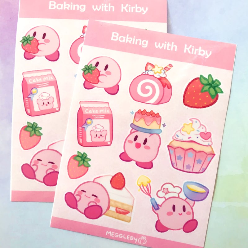 Kirby Stickers - Etsy