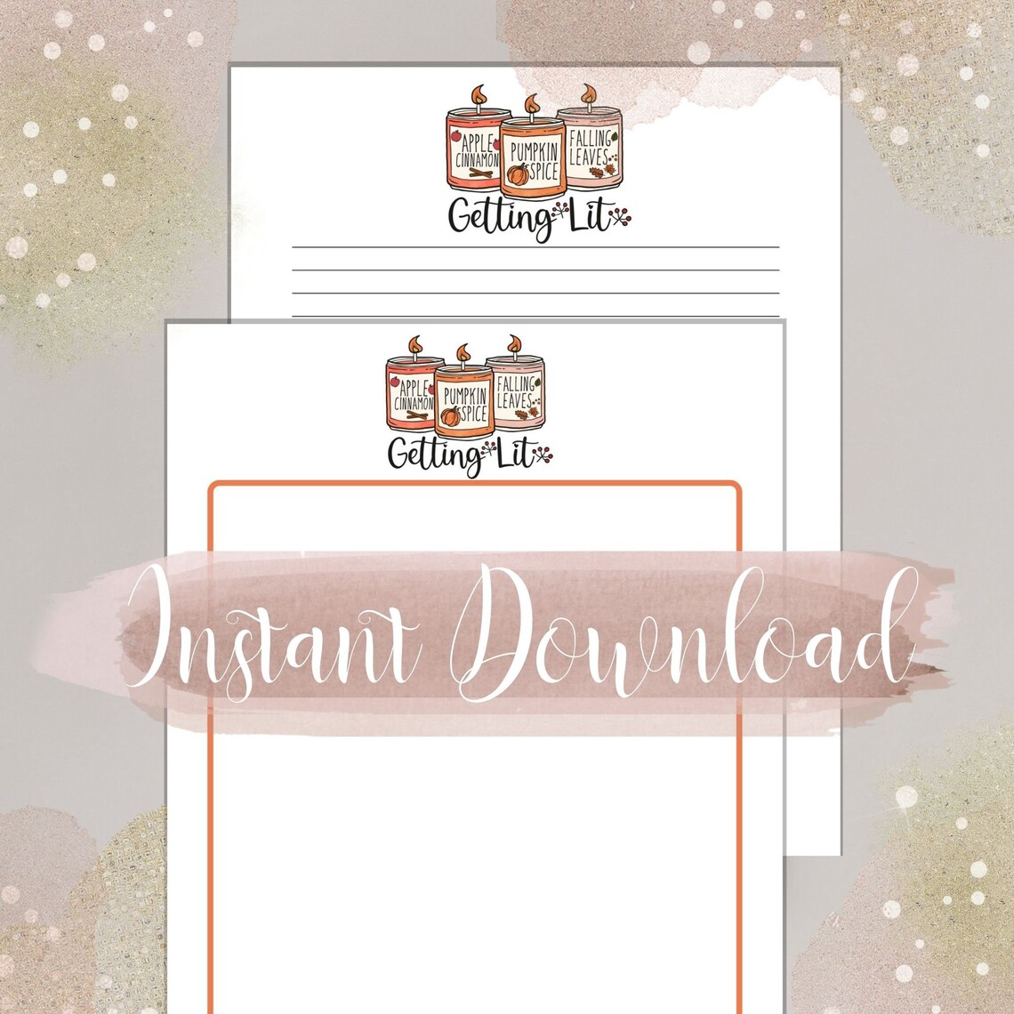 Fall Letter Writing Paper, PRINTABLE Stationery, Writing Paper, Letter ...