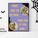 Editable Halloween Candy Bowl Sign, Out of Candy Sign, Trick or Treat ...