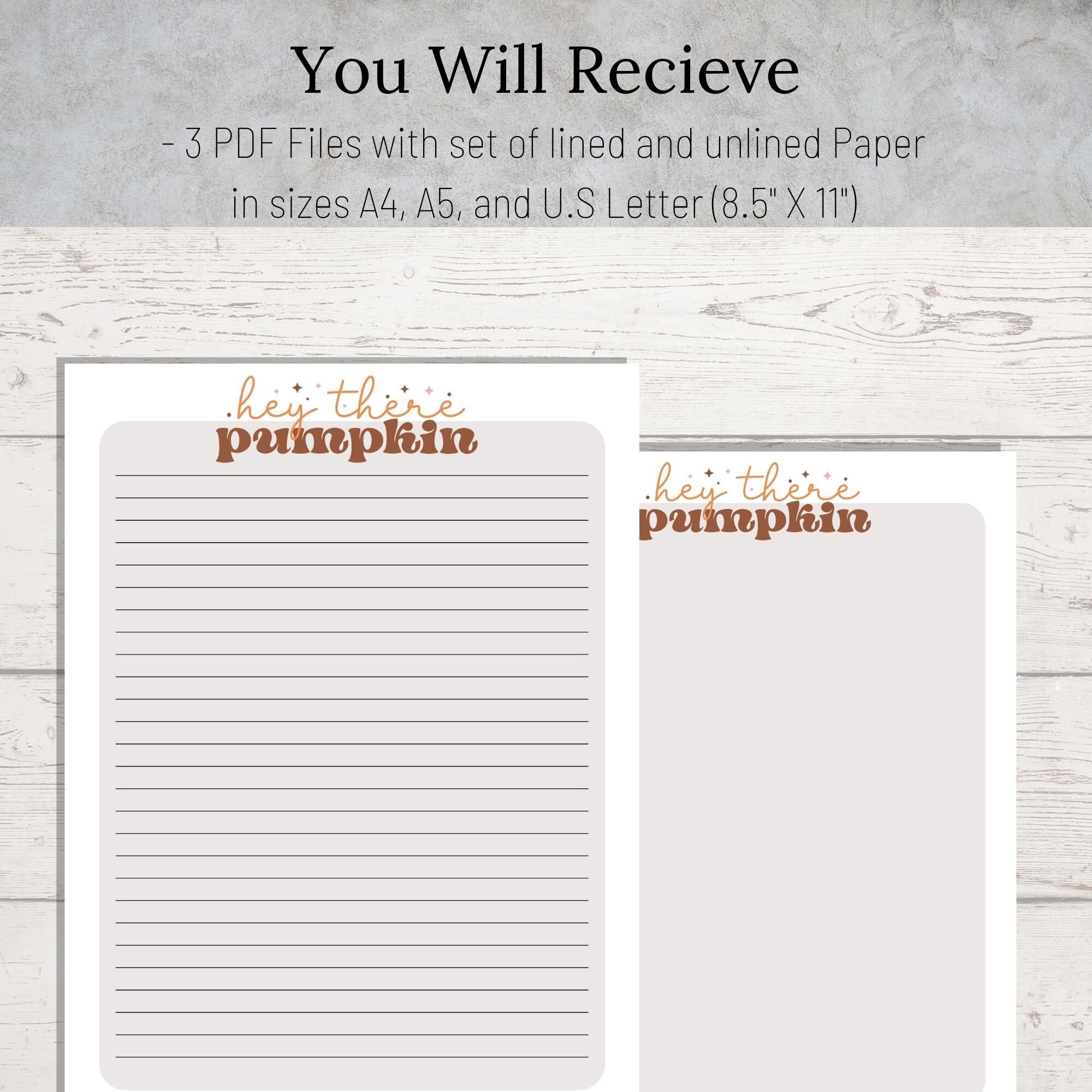Fall Letter Writing Paper PRINTABLE Stationery Writing - Etsy