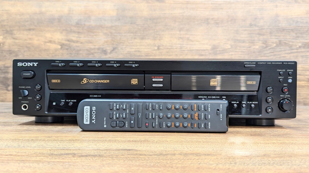 Sony RCD-W500C/ CD Player / Recorder/ 5 Cd's Player and Recorder/ Mint ...