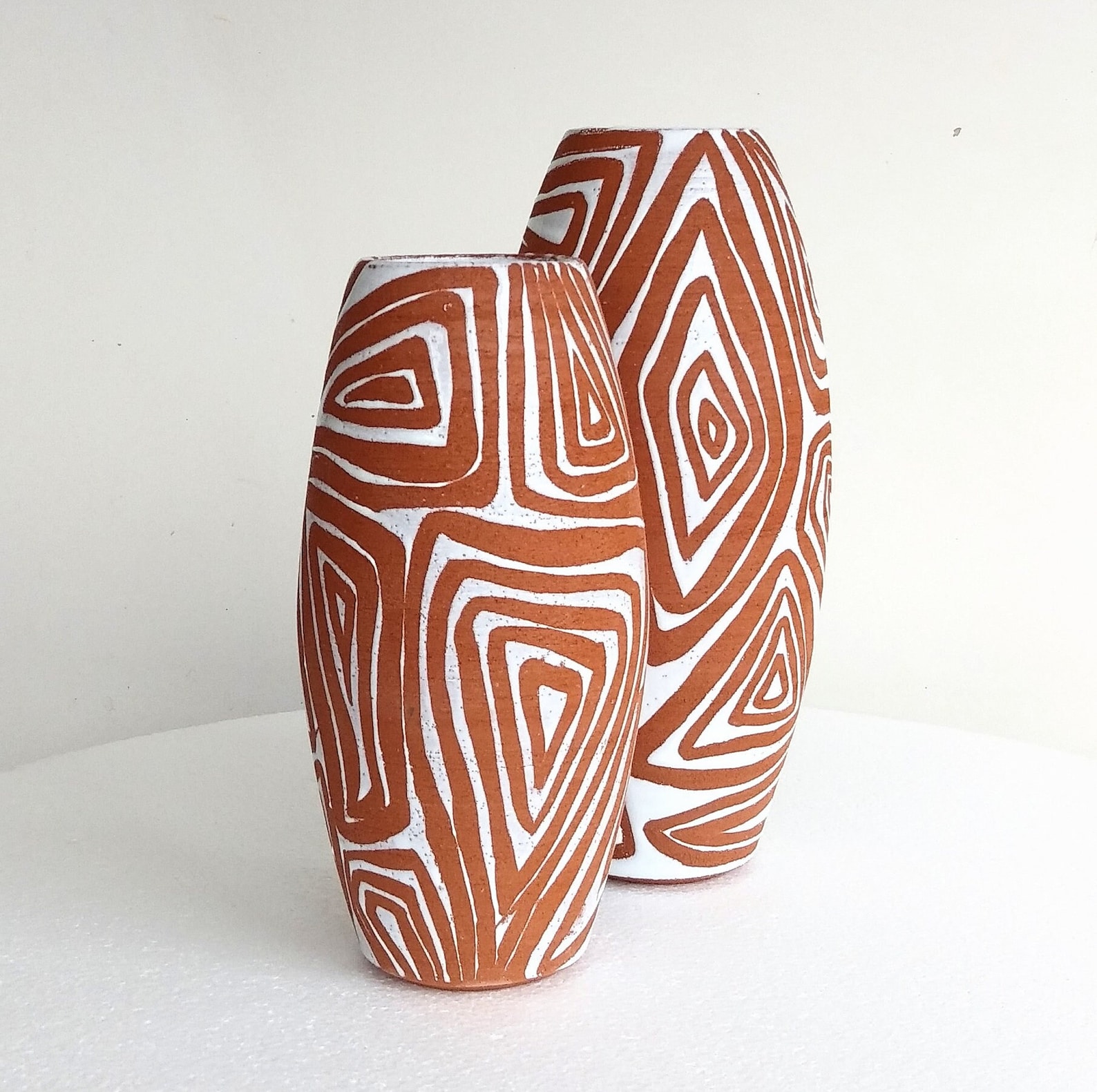 Terracotta Vase Handmade Vase Modern Ceramics Ceramic Vase Unique ...