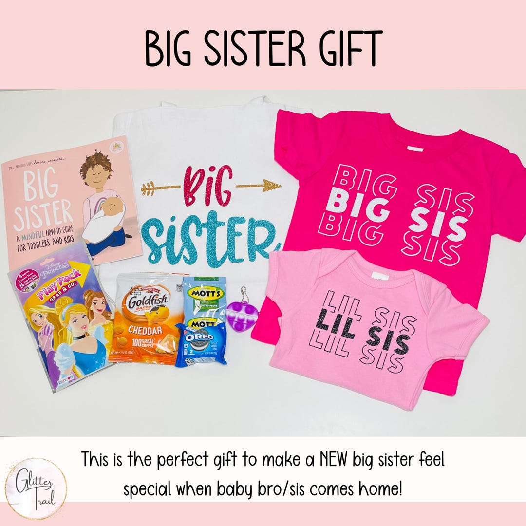 Big Sister Pampering Kit Custom Big Sis Gift Bag New Sibling Transition ...