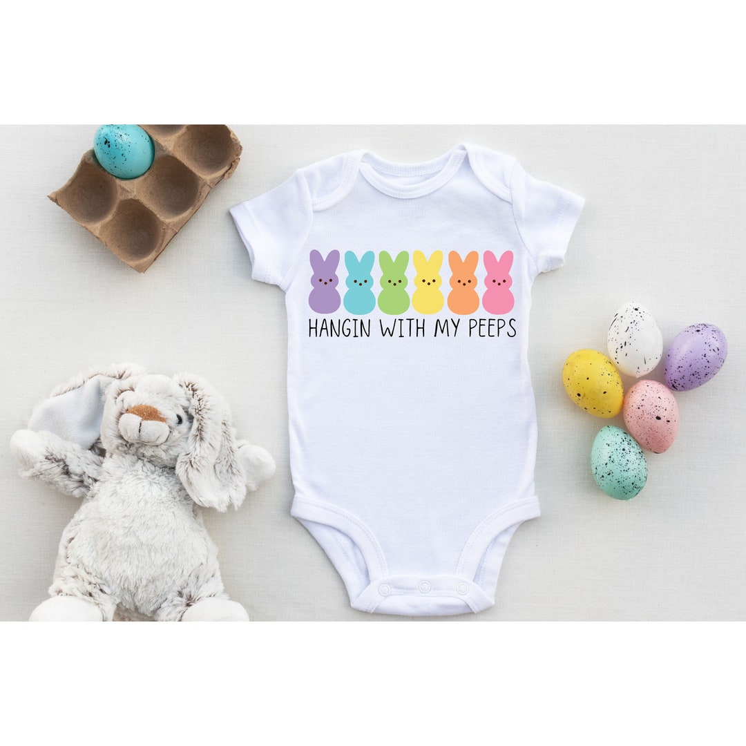 Easter Bunny Peeps Bodysuit Easter Sequins Shirt Glitter Shirt Cute ...