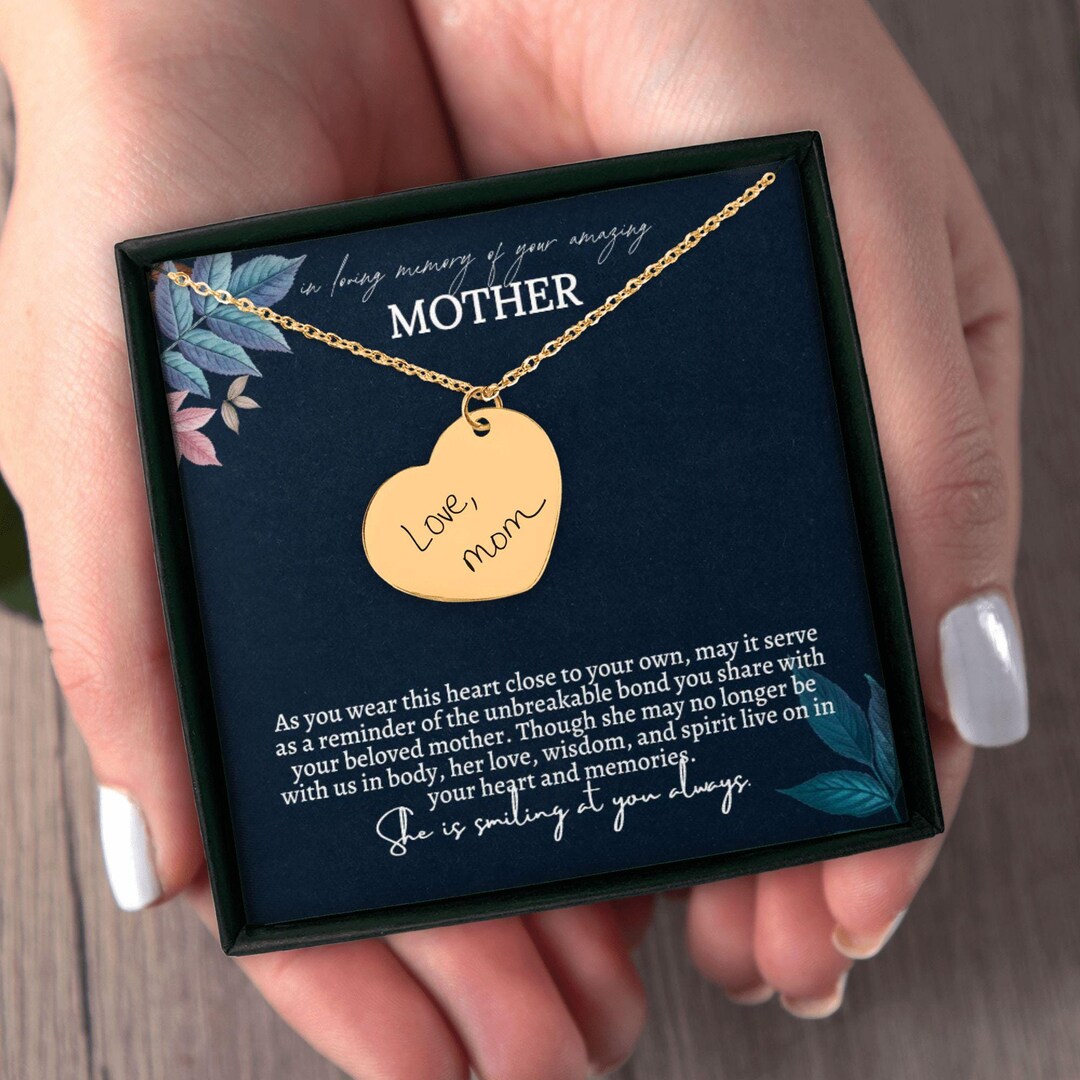Sympathy Gift Loss of Mother Memorial Necklace Loss of Mother Gift Gift ...