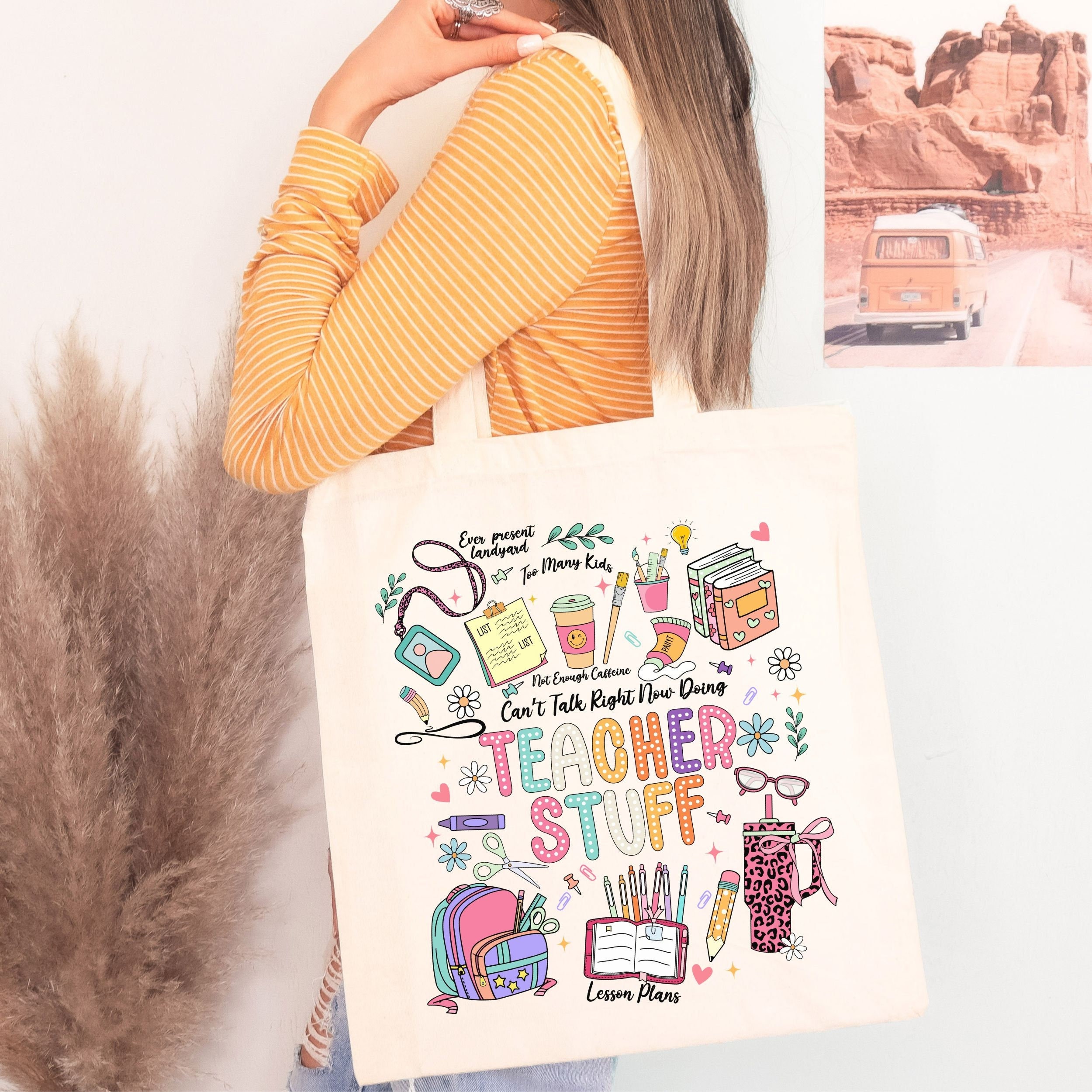 Customizable Teacher Tote Bag, Teacher Appreciation Gift, Teachers Gift ...
