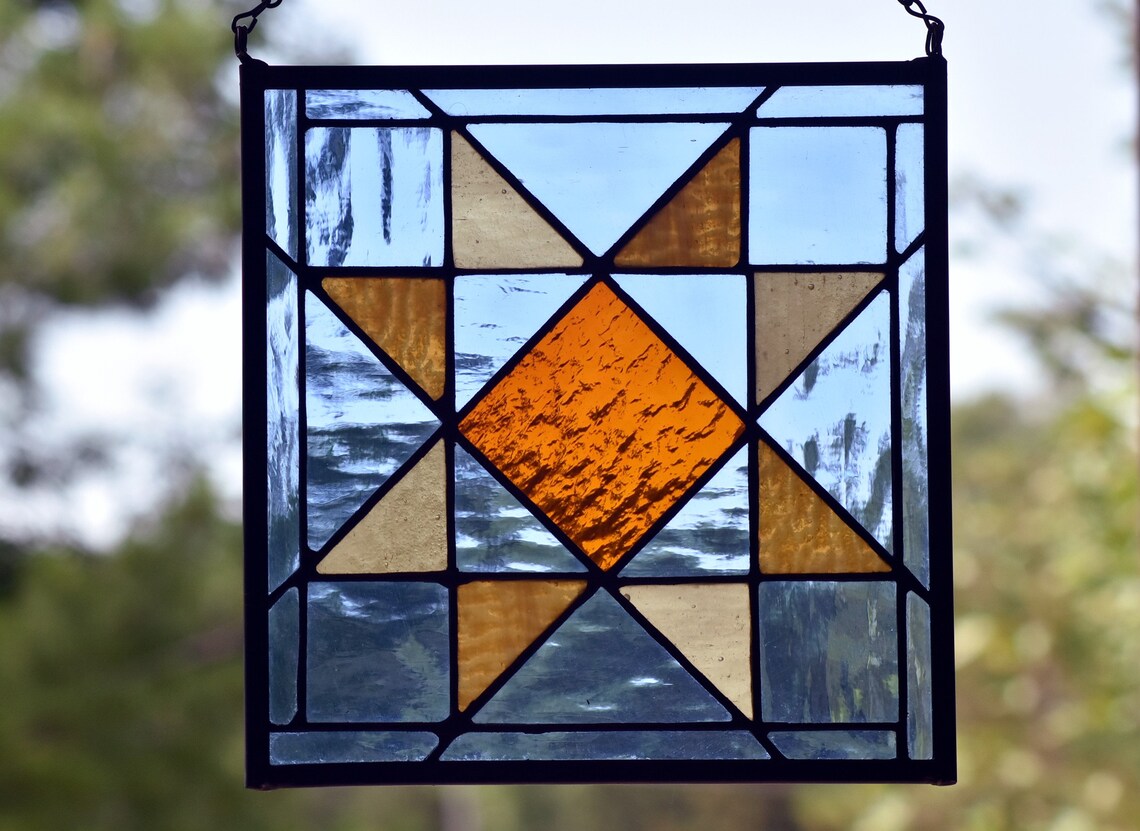 Stained Glass harmony Quilted Star - Etsy