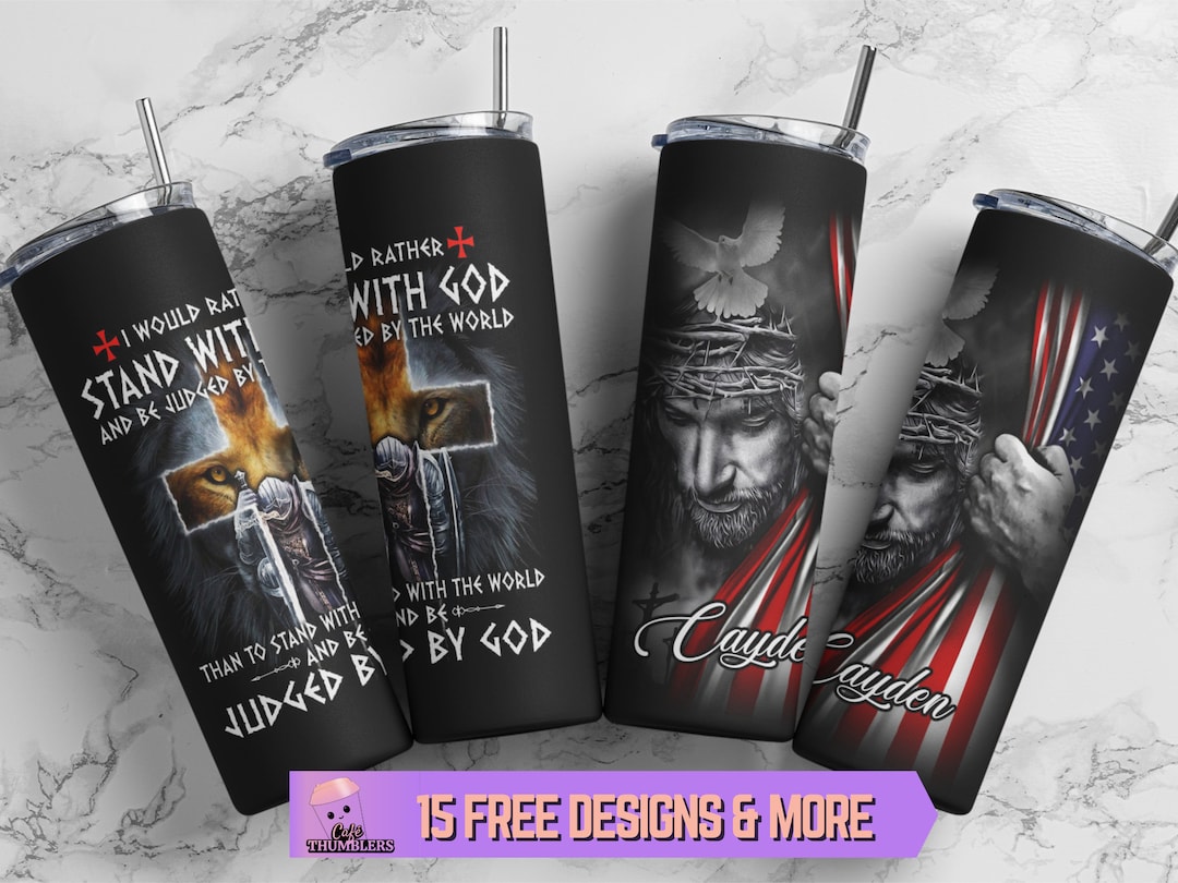 20oz Skinny Christian Inspirational Quote Tumbler Wrap, PNG Sublimation ...