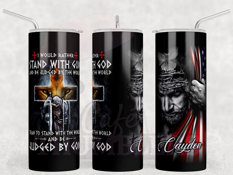 20oz Skinny Christian Inspirational Quote Tumbler Wrap, PNG Sublimation ...