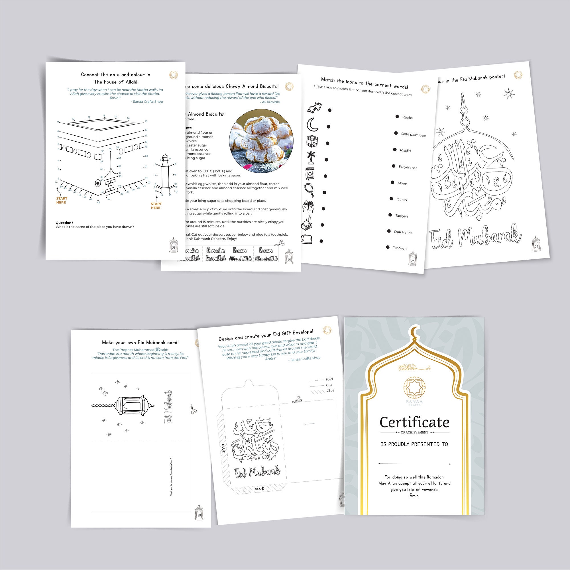 Ramadan | Activity Book | Eid Activities | Muslim Kids | Ages 4 - 8 ...