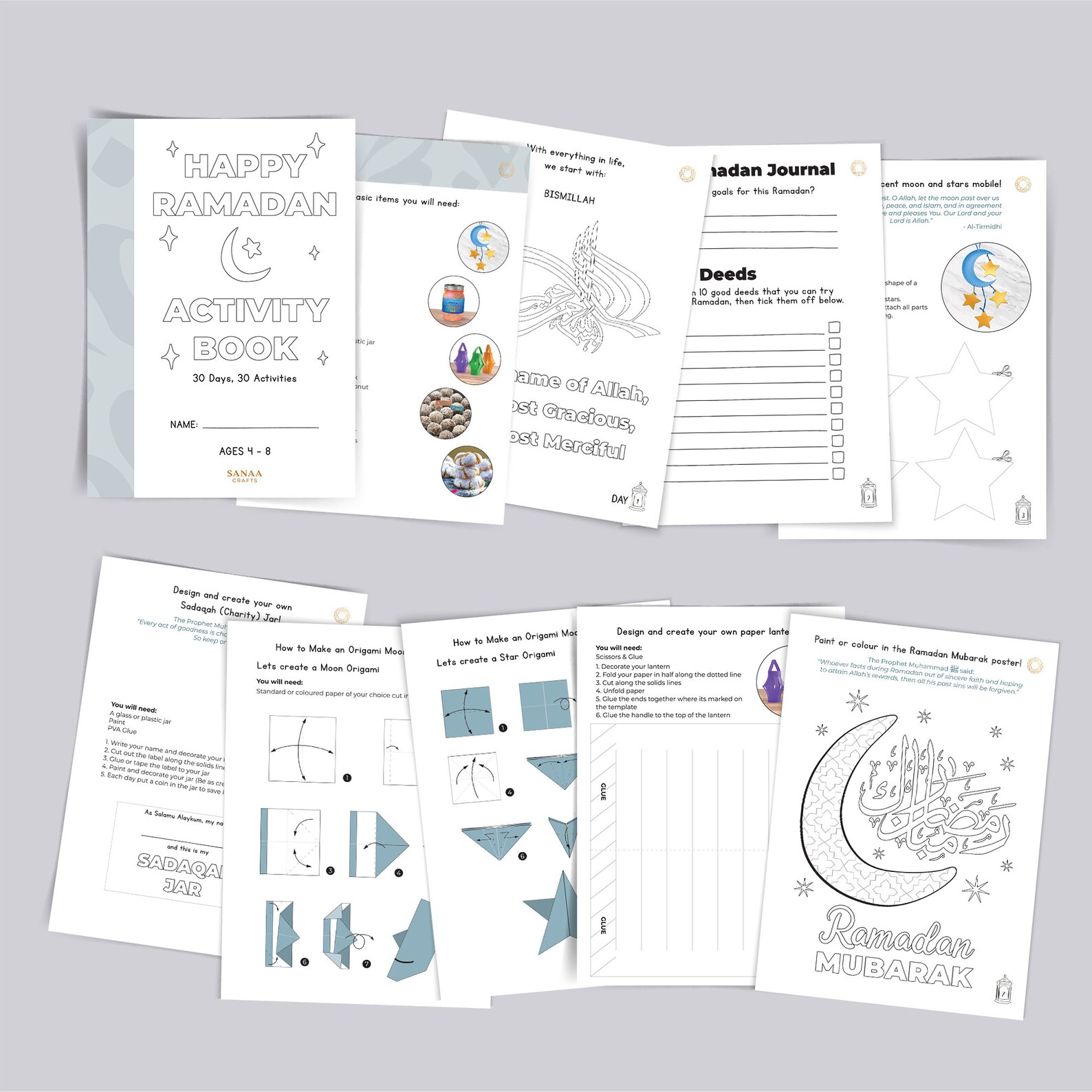 Ramadan | Activity Book | Eid Activities | Muslim Kids | Ages 4 - 8 ...