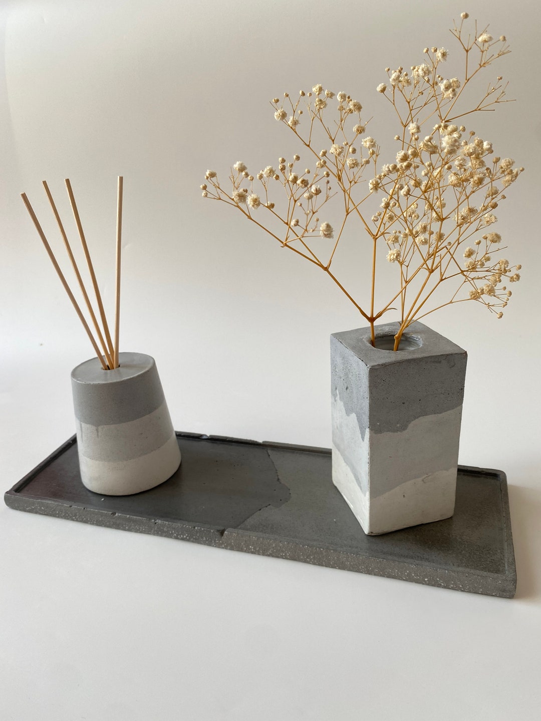 Rectangle Minimalist Concrete Tray, Concrete Bathroom, Kitchen ...