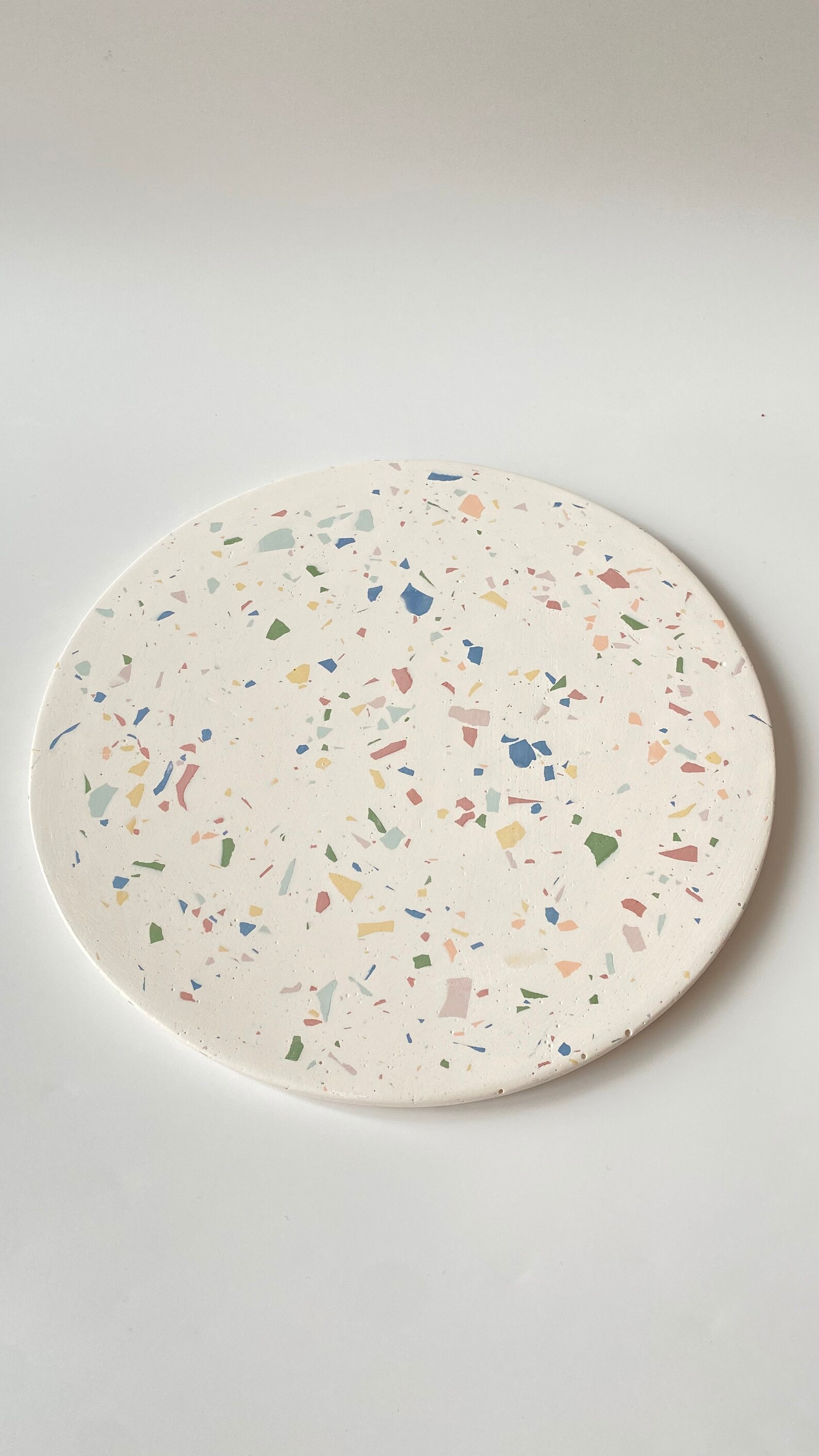 Terrazzo Oval Tray, 4 Set of Coasters, Round Terrazzo Plate, Terrrazzo Vase, Terrazzo Bowl ...