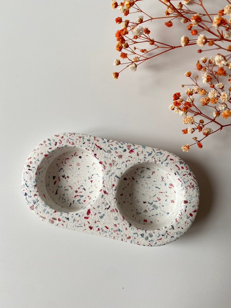 Mussel Shells Decorated Terrazzo Coasters, Serving Tray, Catch All ...