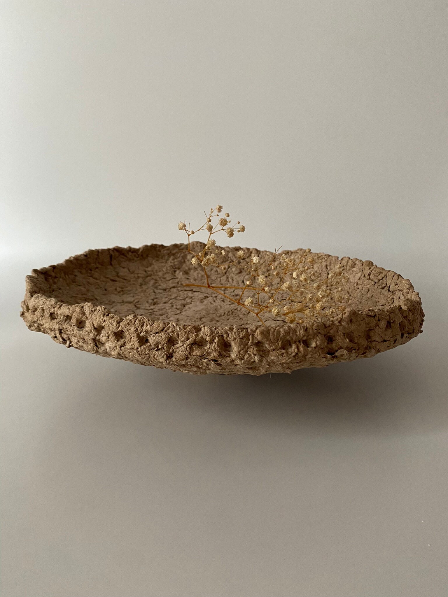 12.2 Inch Farmhouse Paper Mache Centerpiece, Large Paper Mache Decor ...