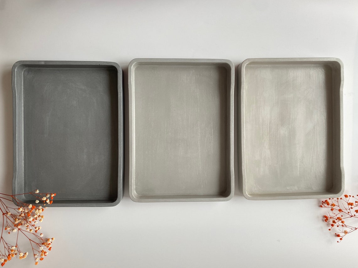 Minimalist Concrete Organizer for Bathroom Livingroom and - Etsy