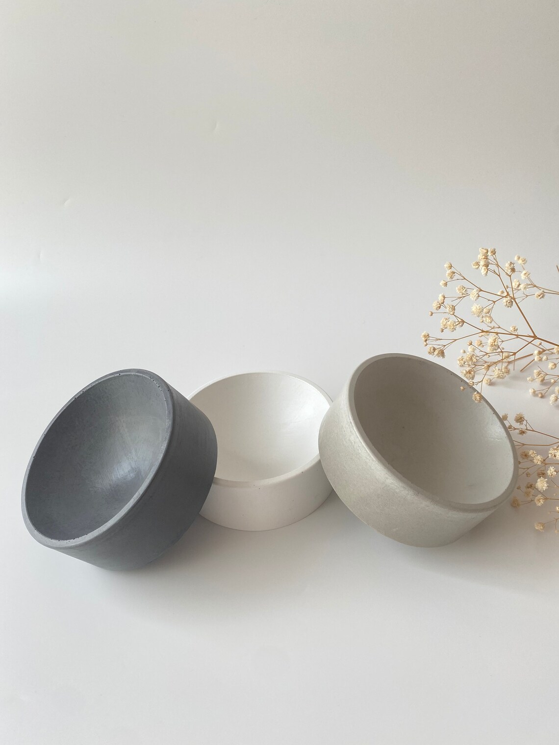 Minimalist Concrete Dish Concrete Jar Concrete Bowl New - Etsy