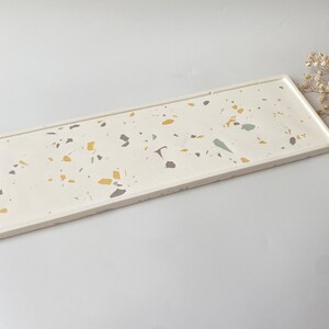 Large Rectangular Terrazzo Organizer, Jewelery Tray, Bathroom Tray ...