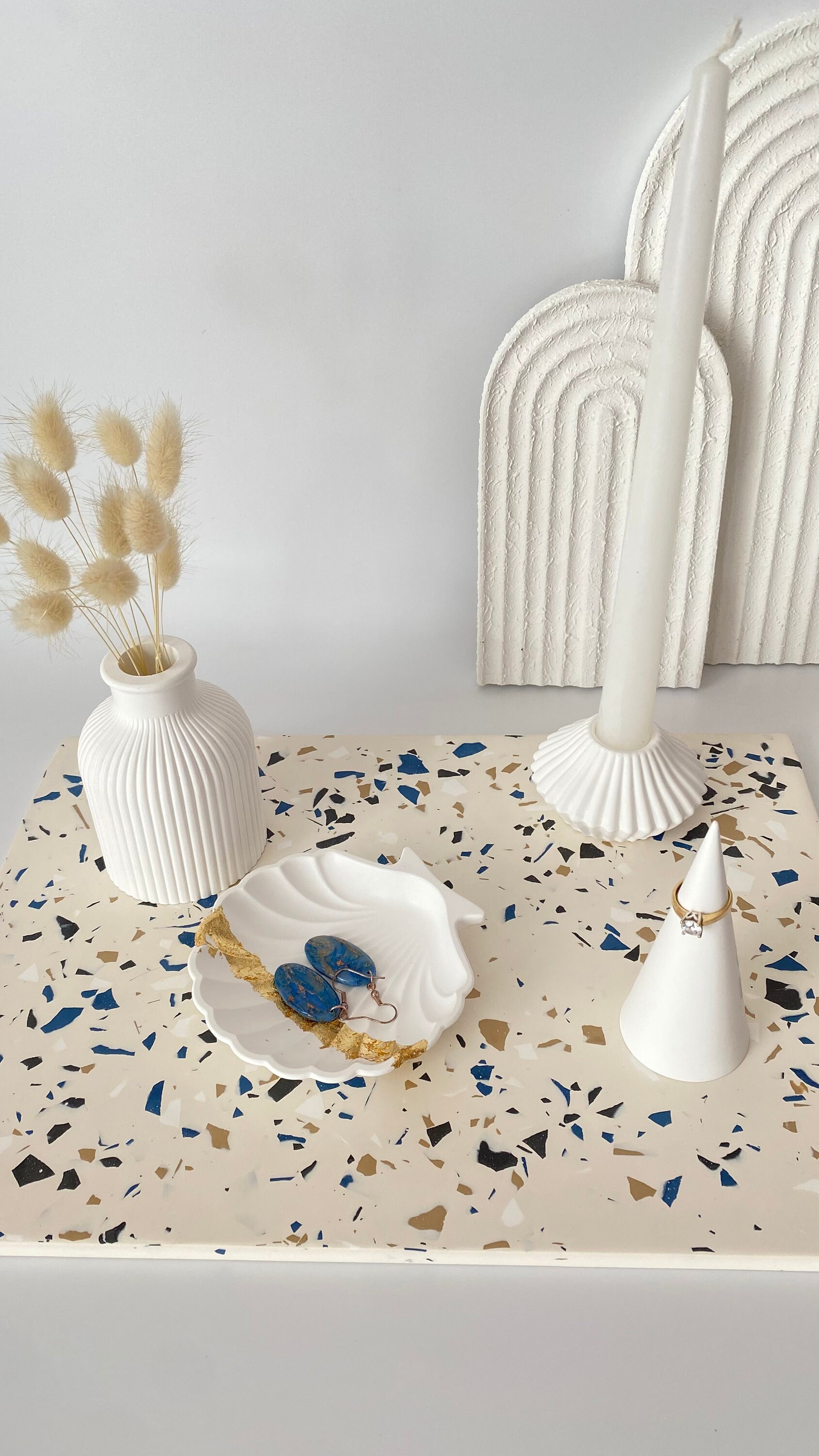 Rectangle Terrazzo Displaying Tray, Serving Tray for Kitchen ...