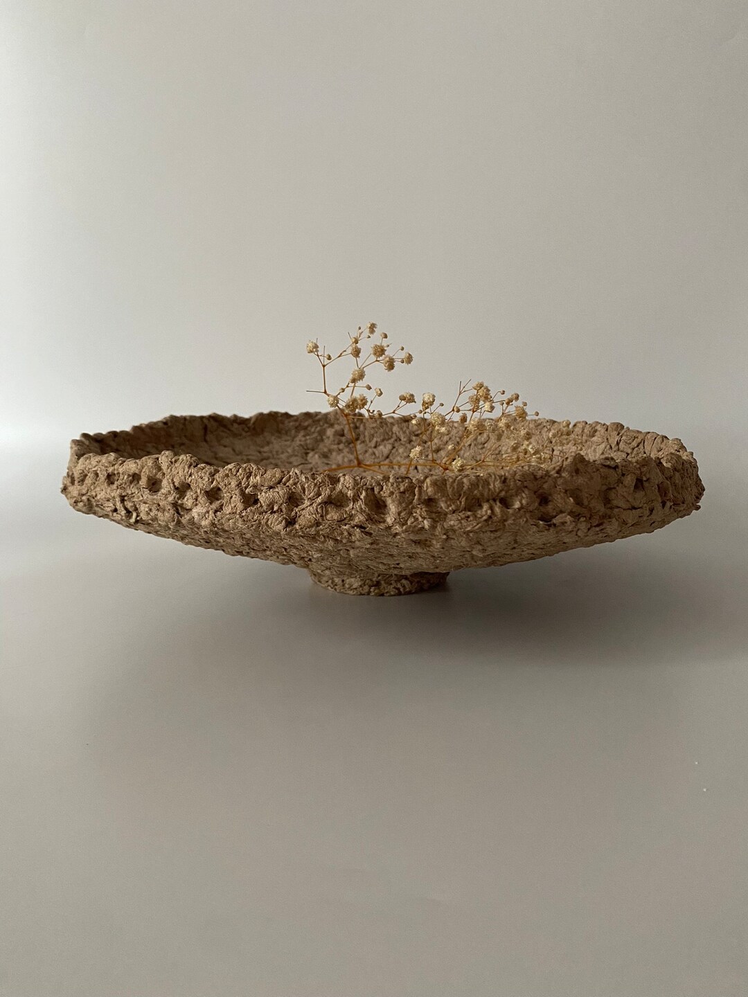 12.2 Inch Farmhouse Paper Mache Centerpiece, Large Paper Mache Decor ...