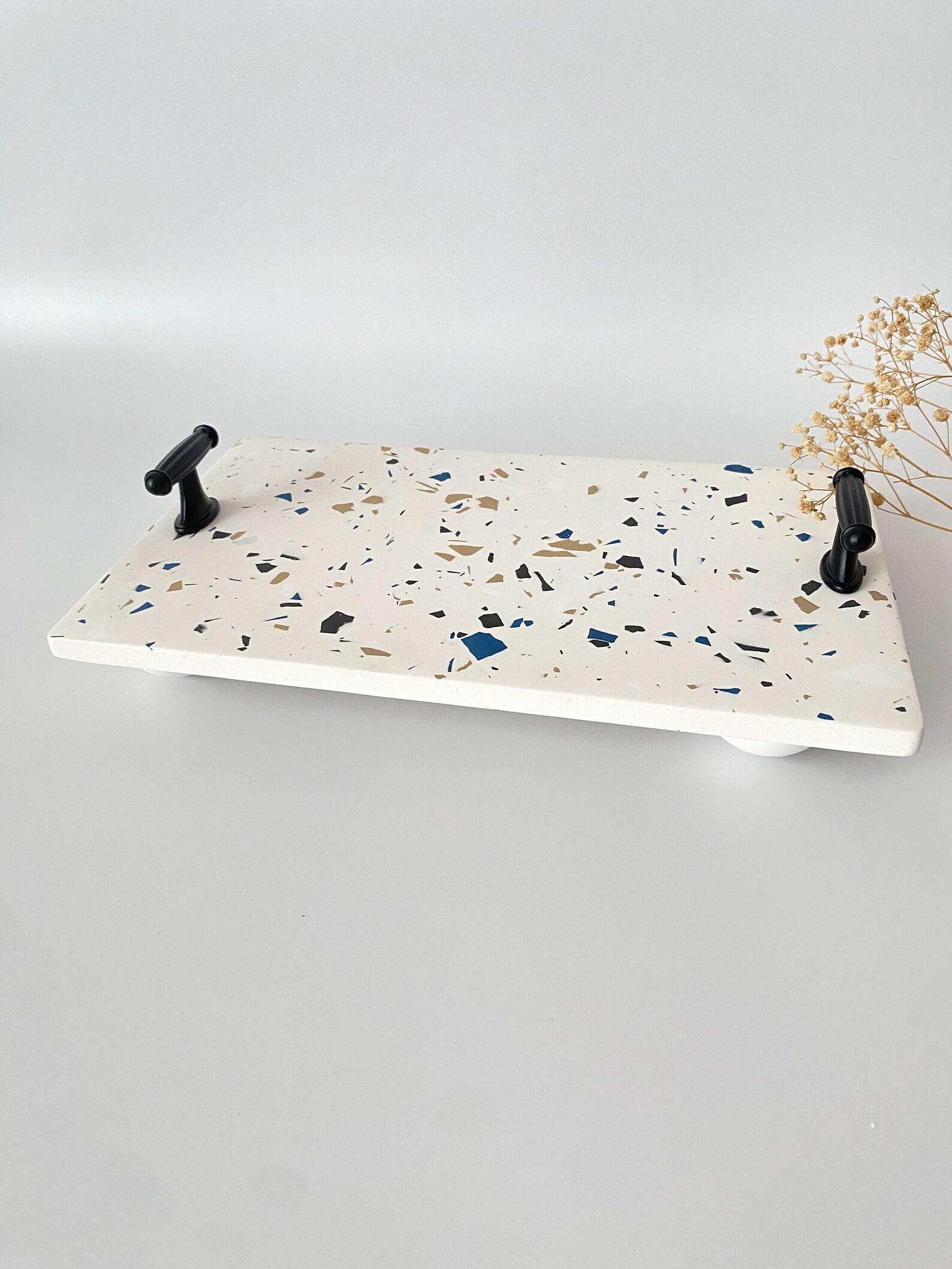 Rectangle Terrazzo Tray With Handle or Without Handle, Decorative ...