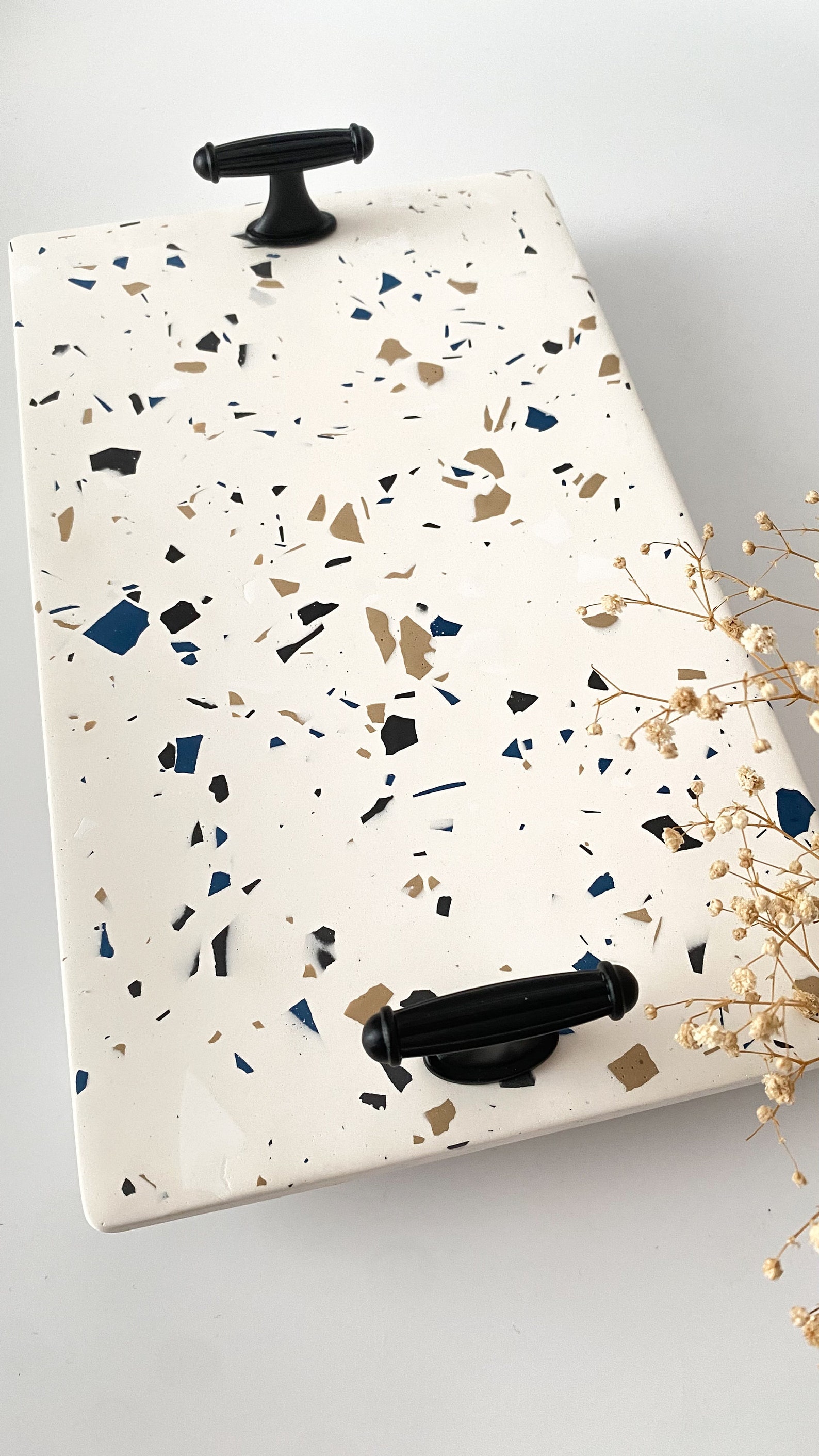 Rectangle Terrazzo Tray With Handle or Without Handle, Decorative ...