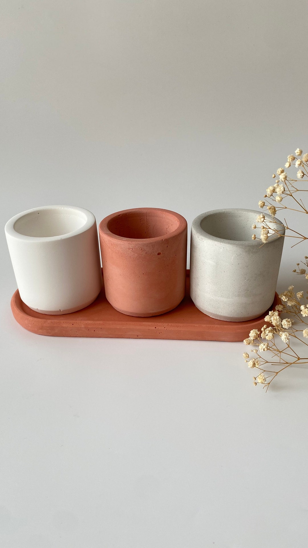 Small Minimalist Indoor/ Outdoor Houseplant Pot, Small Plant Pot ...