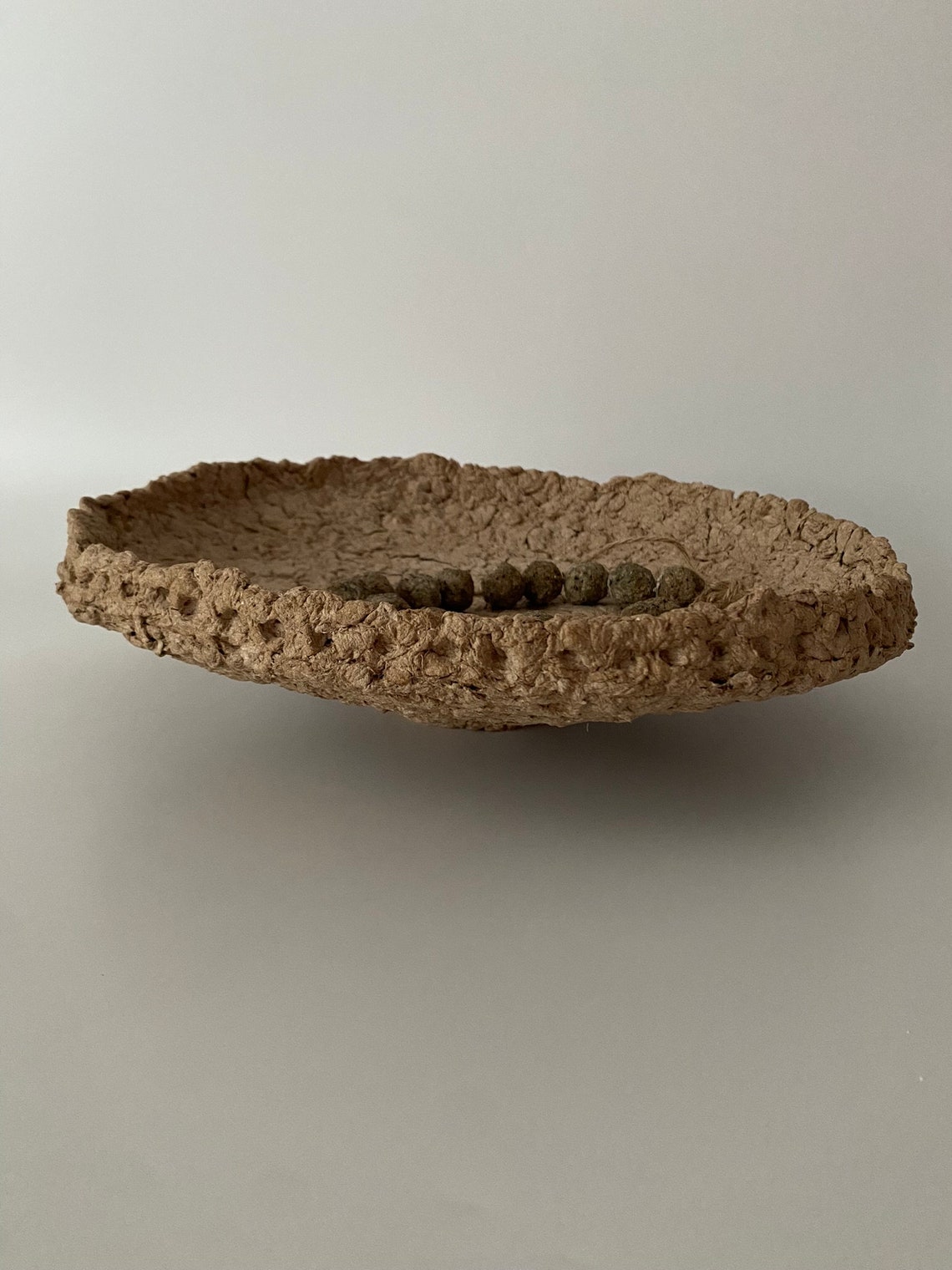 12.2 Inch Farmhouse Paper Mache Centerpiece, Large Paper Mache Decor ...