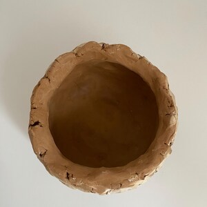 Hand-molded Clay Bowl, Farmhouse Bowl, Minimalist Clay Bowl ...