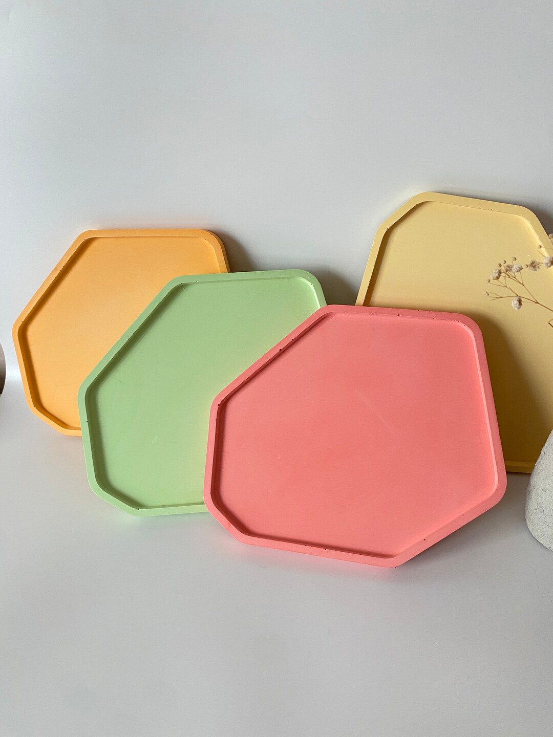 Irregular Colored Trays, Concrete Large Trays, Large Concrete Vanity ...