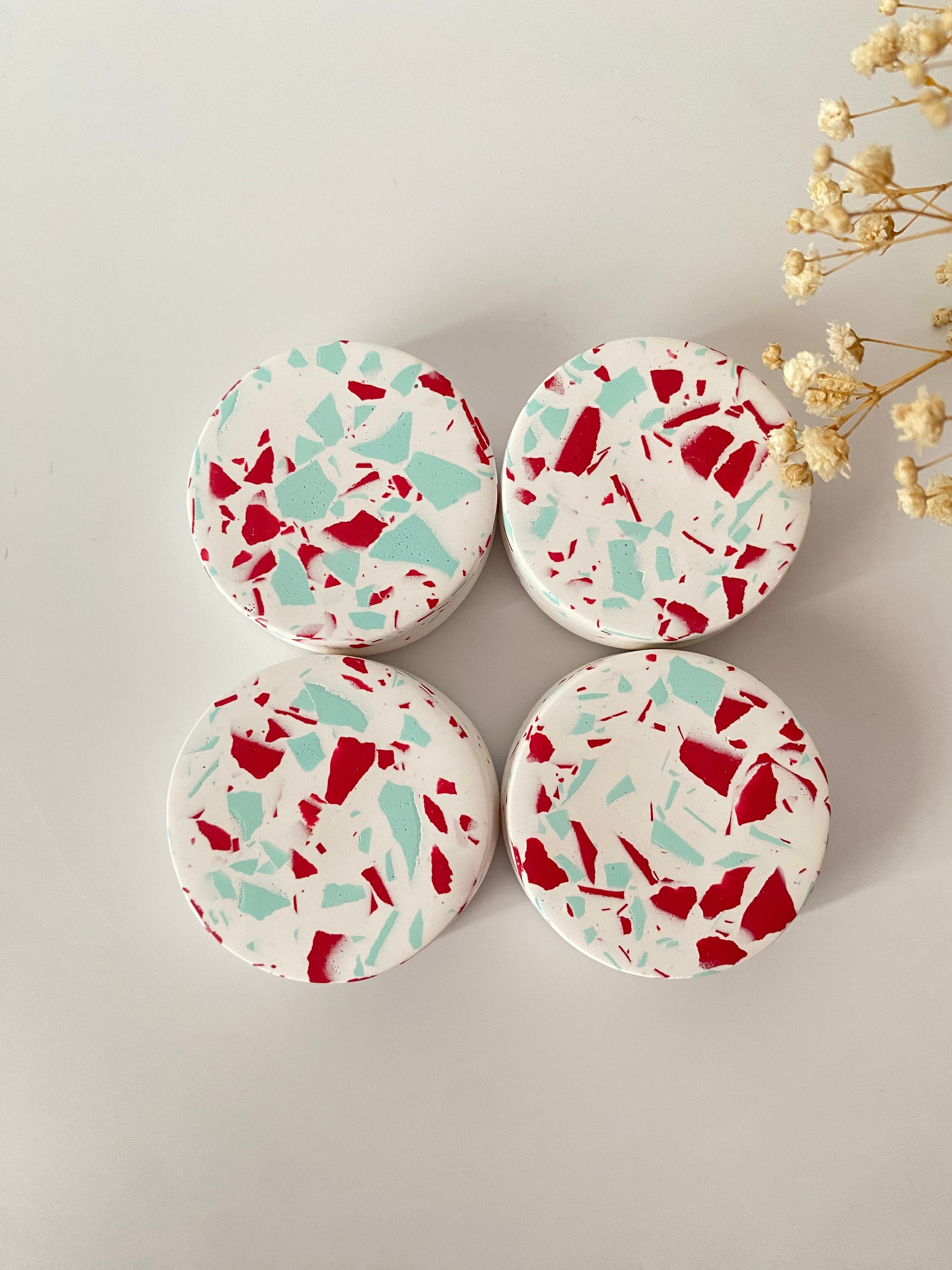 Refrigerator Terrazzo Magnets, Decorative Magnets, Terrazzo Fridge ...