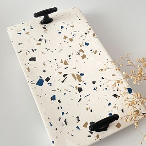 Rectangle Terrazzo Tray With Handle or Without Handle, Decorative ...