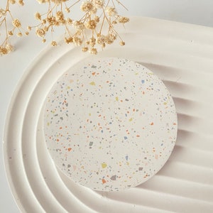 Round Terrazzo Coasters, Set of Terrazzo Coasters, Housewarming Gifts ...