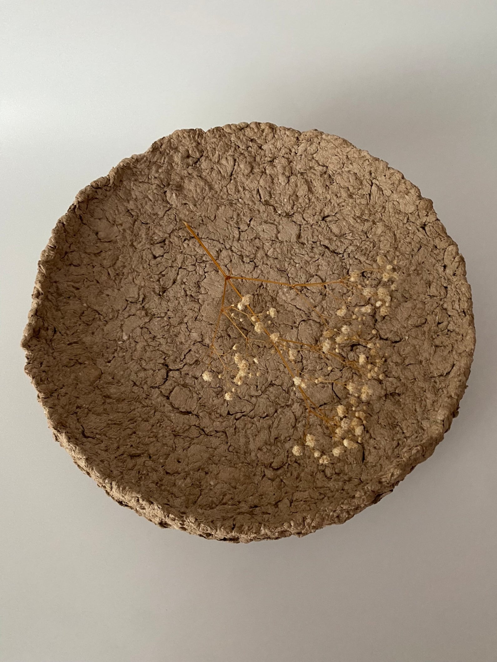 12.2 Inch Farmhouse Paper Mache Centerpiece, Large Paper Mache Decor ...
