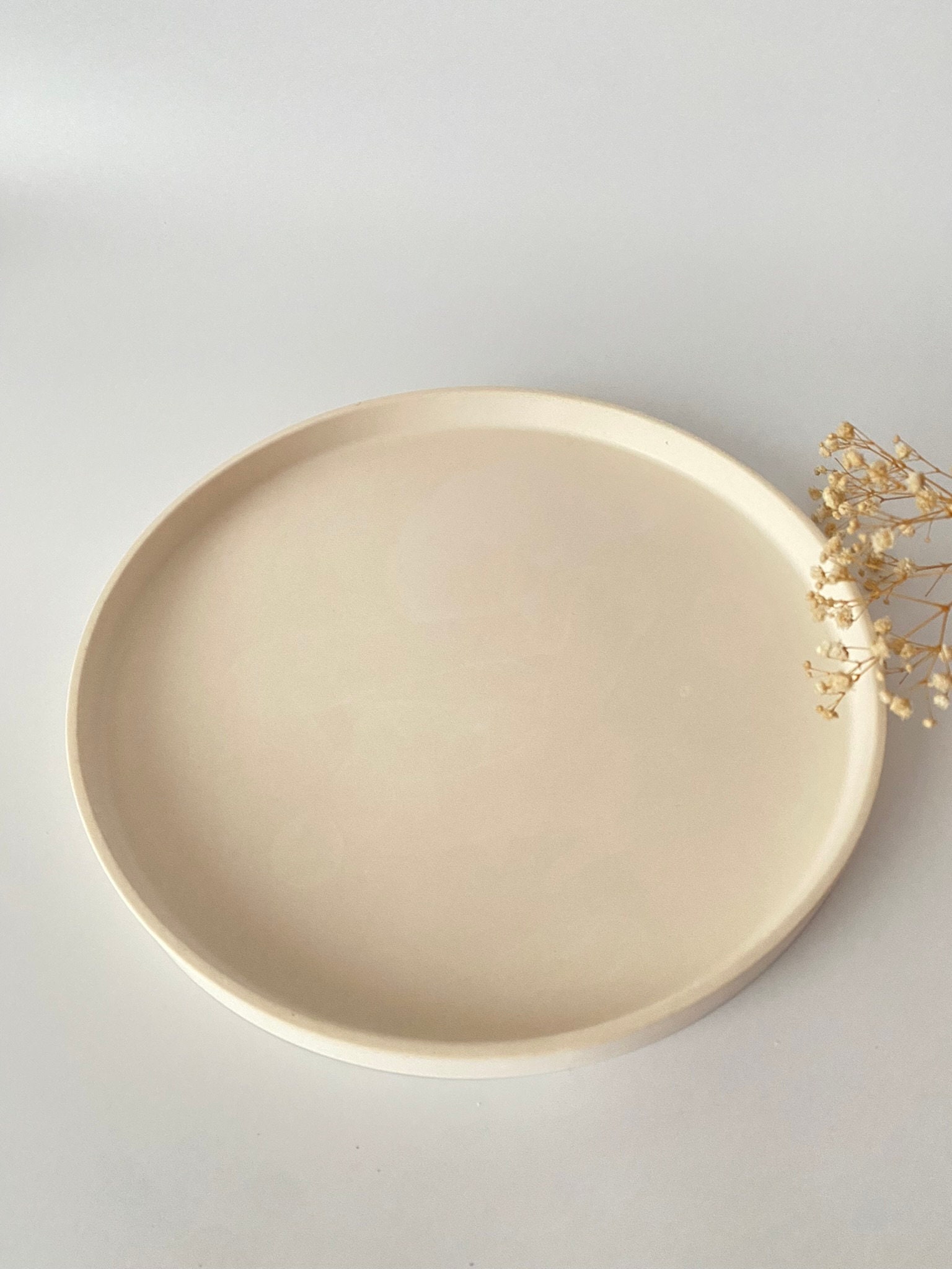 Round Serving Tray, 9 Color Options, Large Catchall Tray, 30 Cm, 25 Cm ...