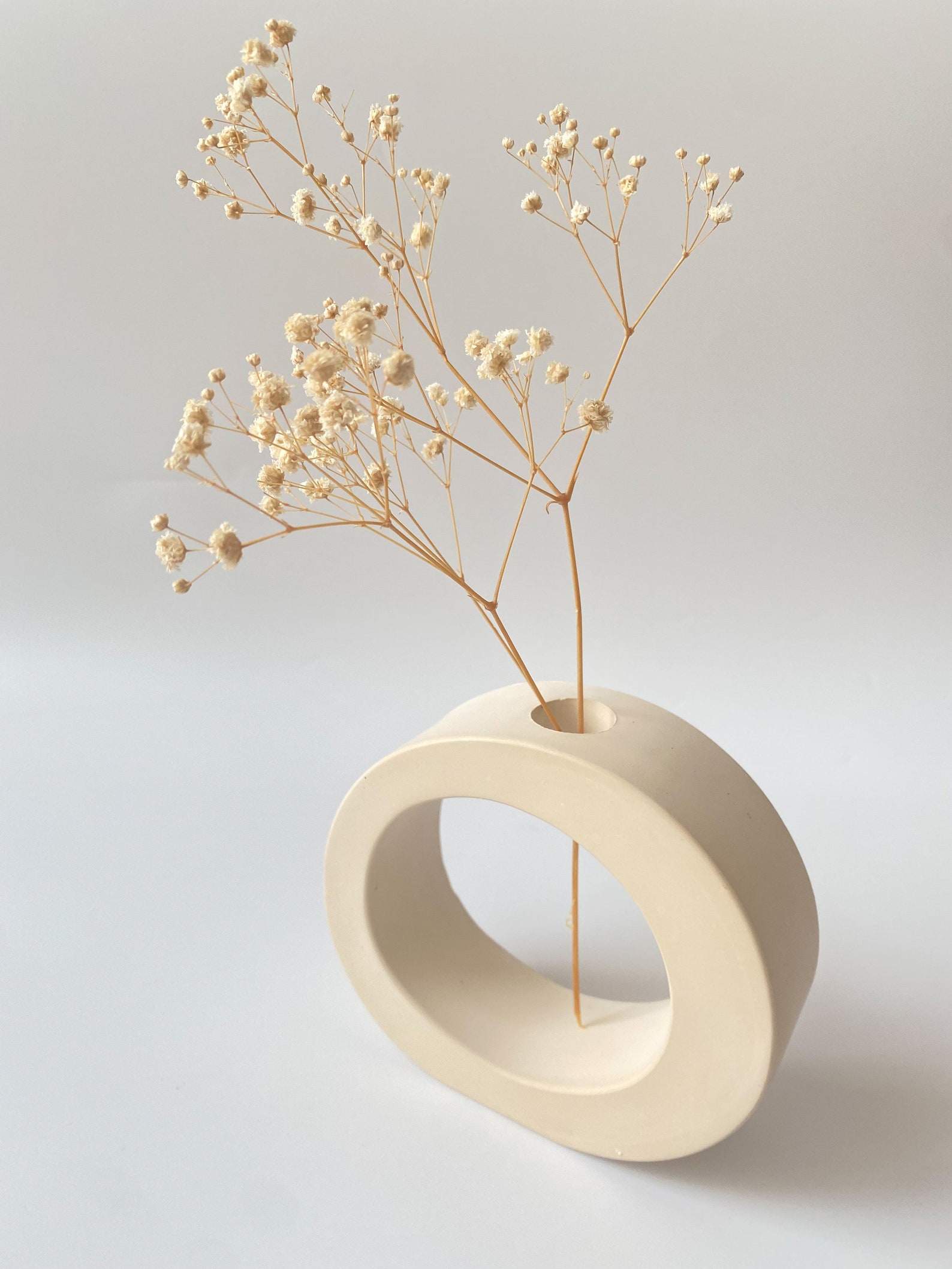 Concrete Soft Color Vase, 9 Color Options, Concrete Geode Vase ...