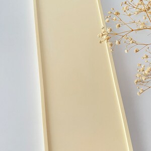 Minimalist Rectangular Trays, Light Mustard Yellow Tray, Big Catchall ...