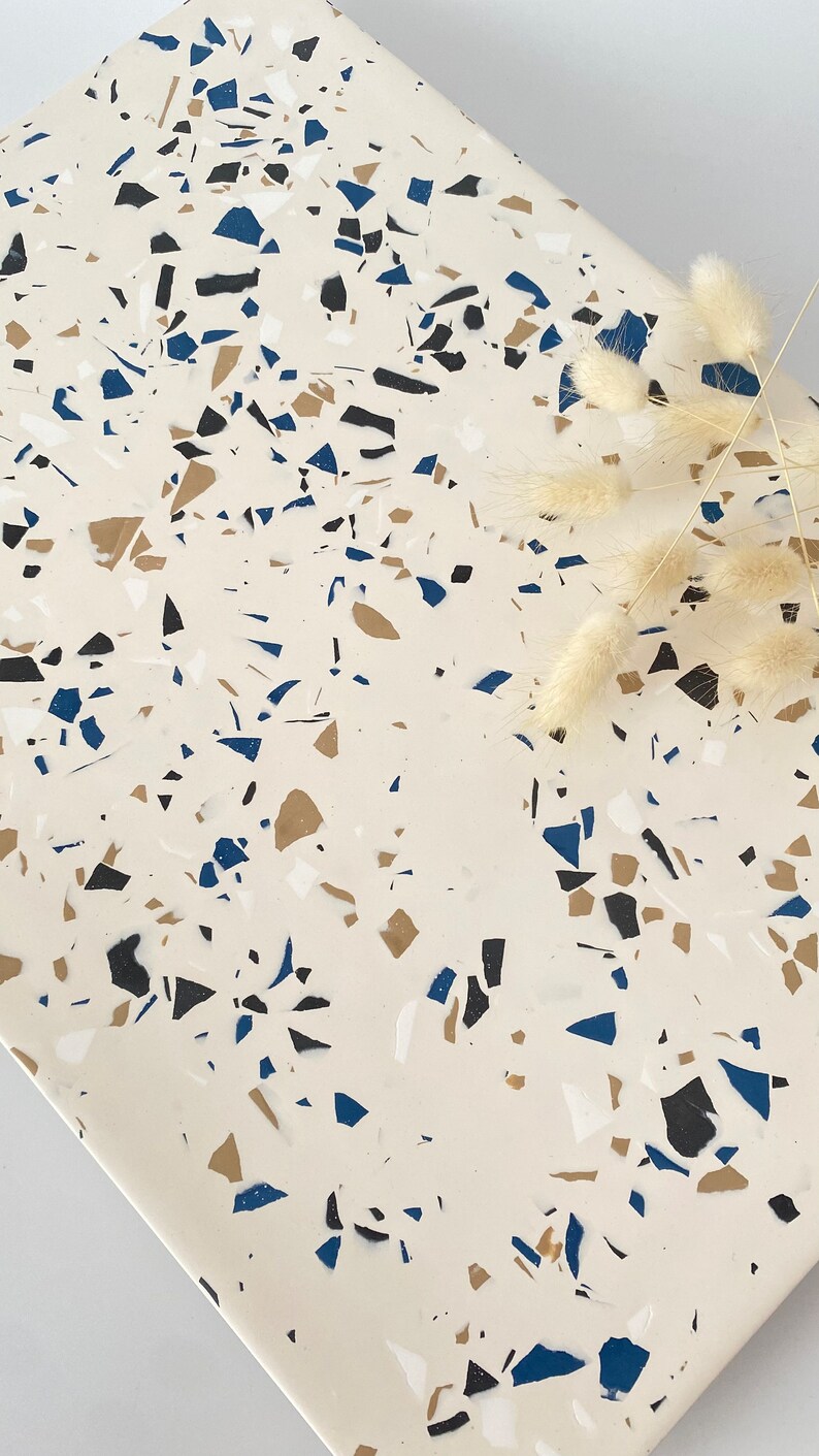 Terrazzo Serving Tray With Handle, 30 Cm, 35 Cm and 50 Cm Long ...