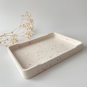 Concrete Rectangular Organizer, Concrete Tray, Bathroom Tray, Catchall ...